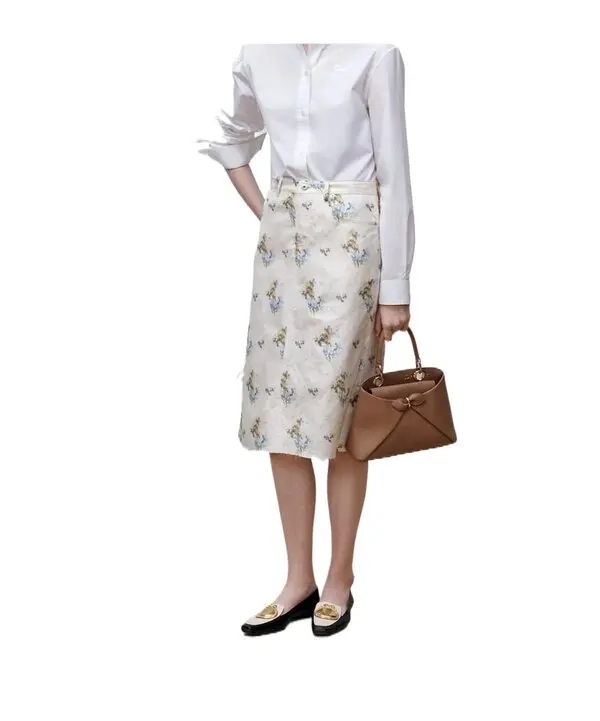 Dior Pencil Skirt - White