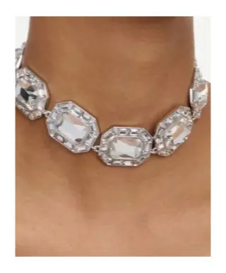 SELF-PORTRAIT Crystal Embellished Necklace