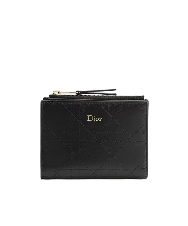 Dior Trianon Dahlia Wallet - Black