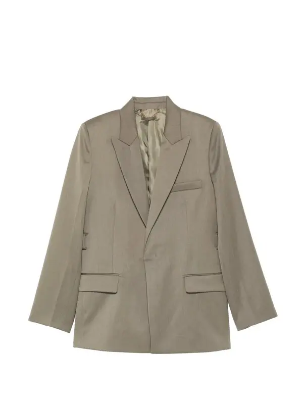 Victoria Beckham Belted Tailored Jacket - Gray