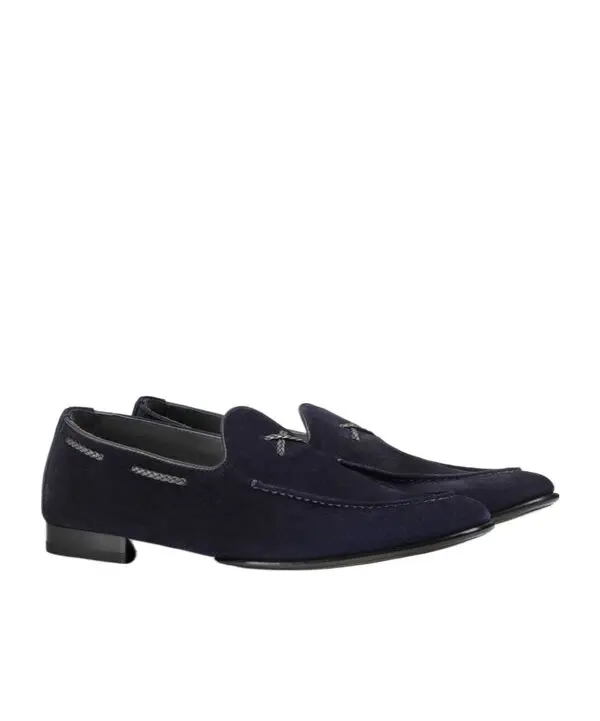 DOUCAL'S Suede Slip-on Loafers