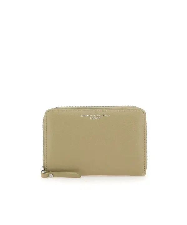 GIANNI CHIARINI Grain Zip-around Wallet - Nude
