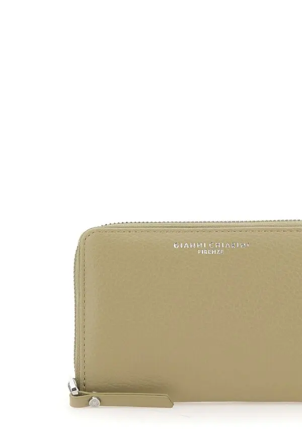 GIANNI CHIARINI Grain Zip-around Wallet - Nude