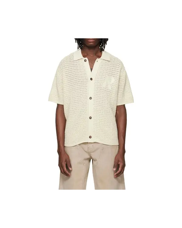 REPRESENT Crochet Short Sleeve Cardigan