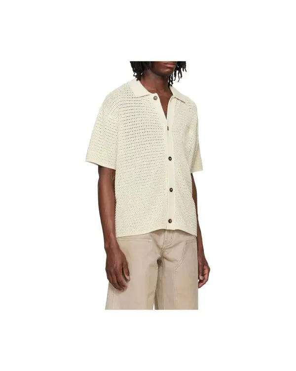 REPRESENT Crochet Short Sleeve Cardigan