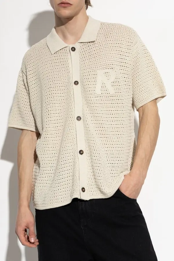 REPRESENT Crochet Short Sleeve Cardigan