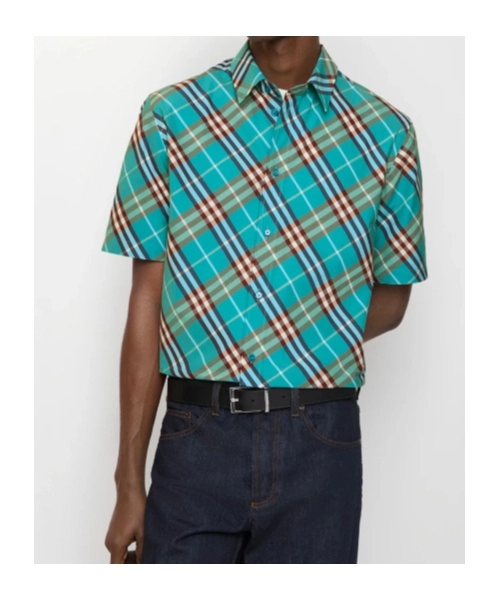 Burberry Short Sleeved Checked Shirt