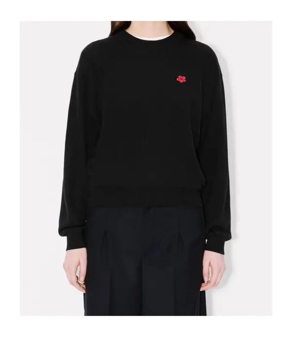 Kenzo Boke Flower Embroidered Crew Neck Jumper