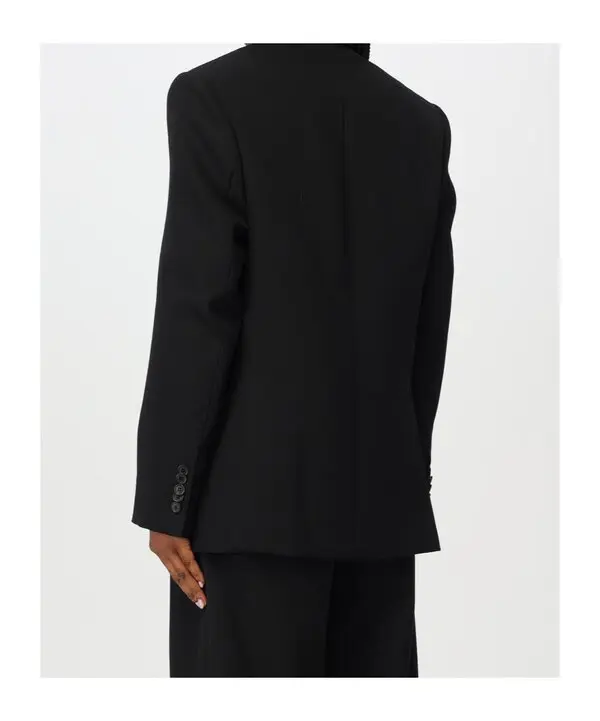 Wardrobe.NYC Double-breasted Wool Blazer - Black