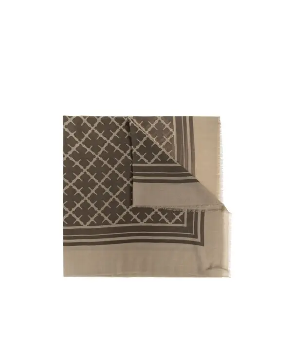 BY MALENE BIRGER Patterned Fringed Scarf - Brown