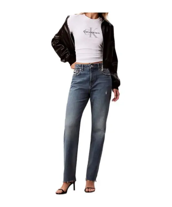 Calvin Klein High Rise Straight Jeans