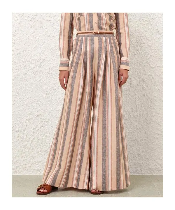 Zimmermann Striped Wide-leg Trousers