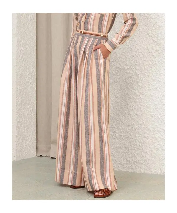 Zimmermann Striped Wide-leg Trousers