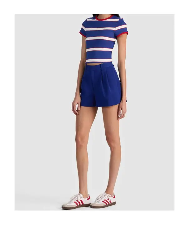 ALICEOLIVIA Alice + Olivia Conry Pleated Short