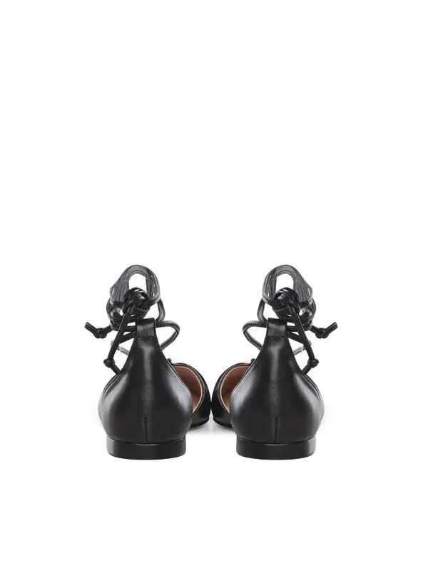 COCCINELLE Pleated Flat With Tie Fastening
