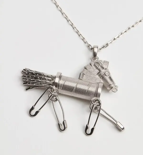 Dior Couture Charms Horse Pendant Necklace