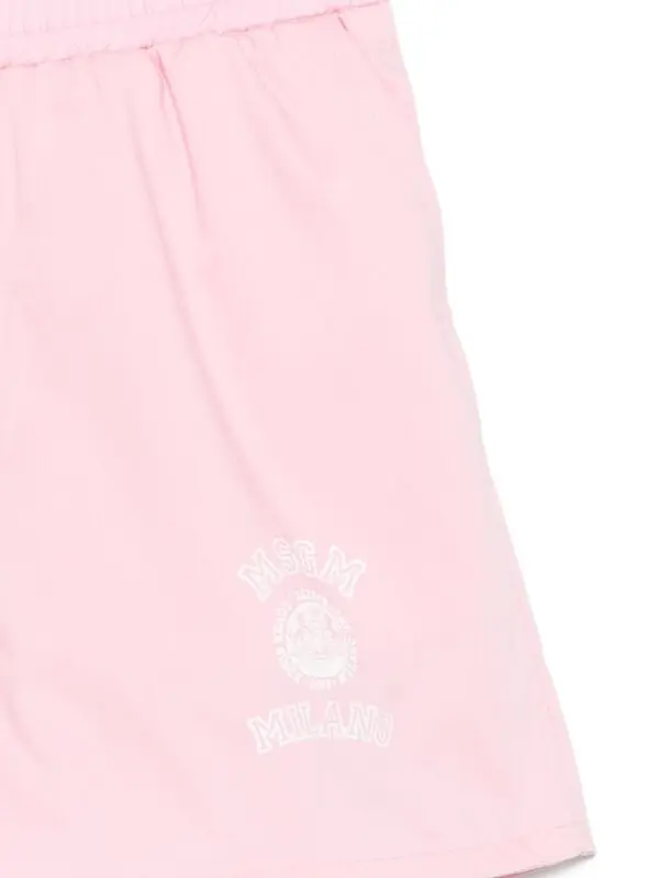MSGM Elasticated Graphic Shorts