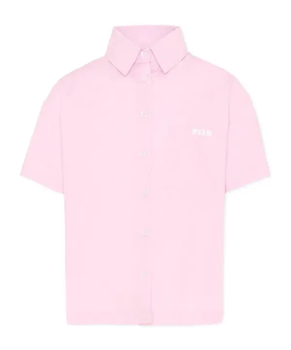 MSGM Short Sleeve Collared Buttoned Shirt