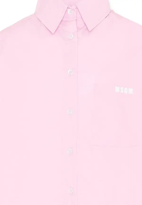 MSGM Short Sleeve Collared Buttoned Shirt