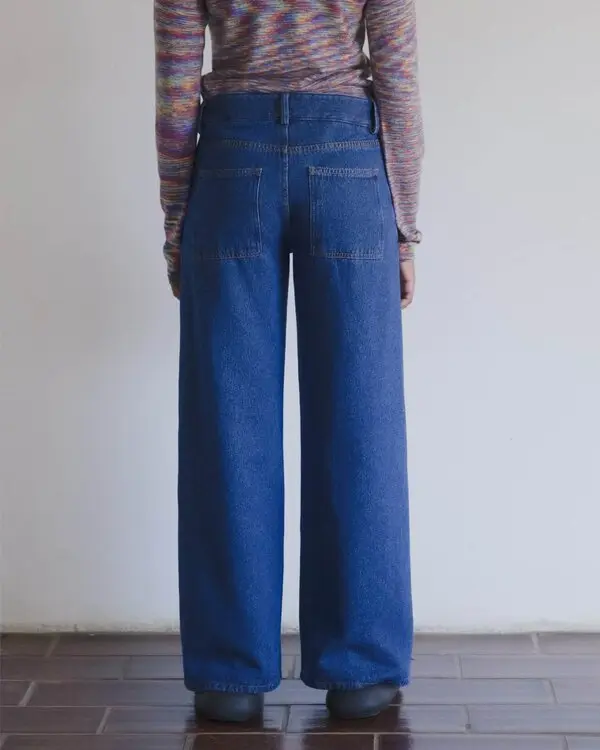 BASERANGE Grass Pants Silk Cotton Denim
