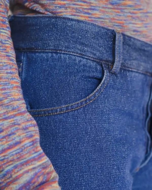 BASERANGE Grass Pants Silk Cotton Denim