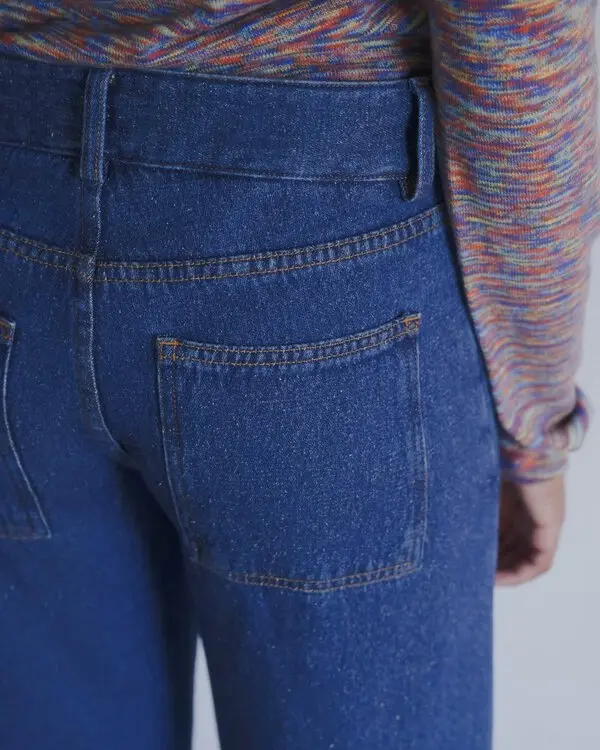 BASERANGE Grass Pants Silk Cotton Denim