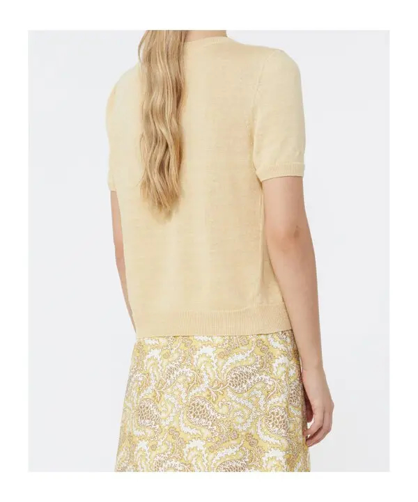 Max Mara Crew Neck Short-sleeved Knit Sweater
