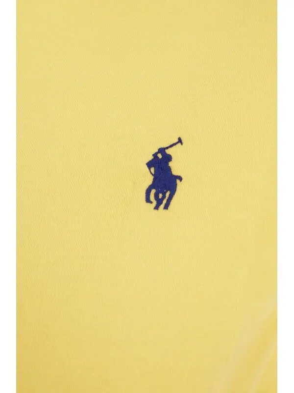 Polo Ralph Lauren Crewneck T-shirt With Embroidered Logo - Yellow