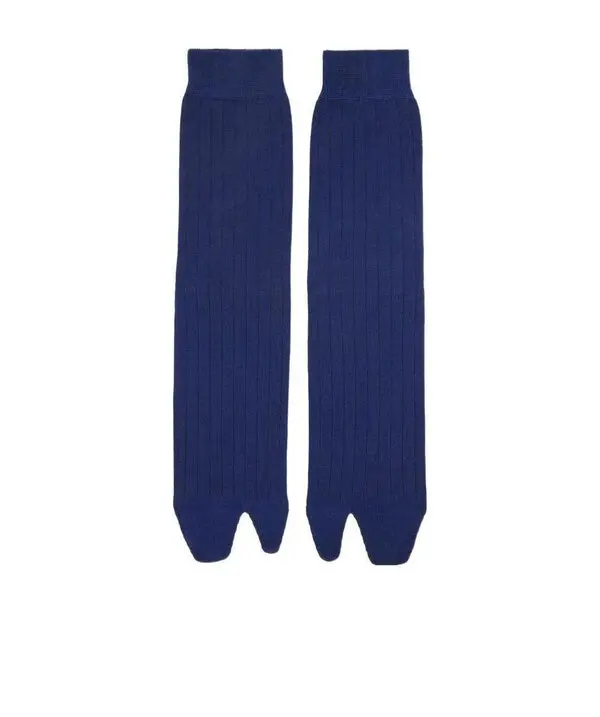 MAISON MARGIELA Ribbed Tabi Socks - Blue