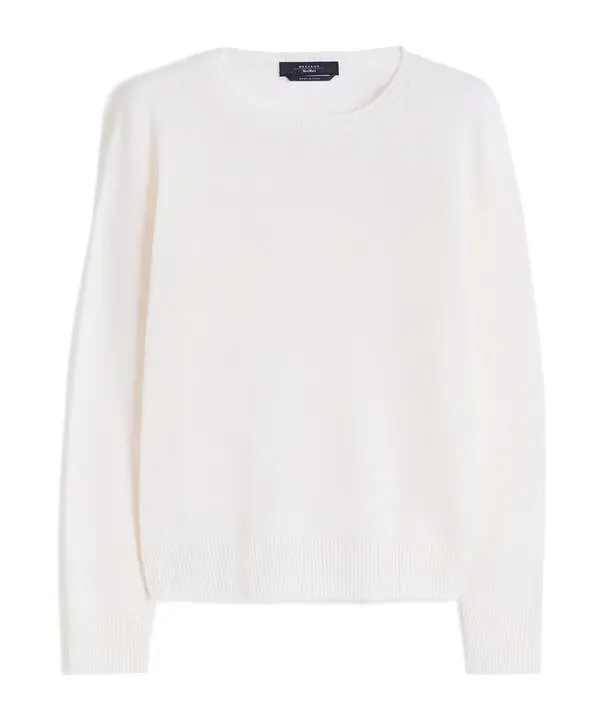 Max Mara Crewneck Knitted Jumper - Ecru