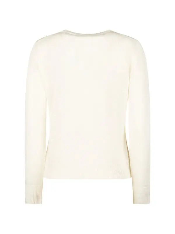 Max Mara Crewneck Knitted Jumper - Ecru