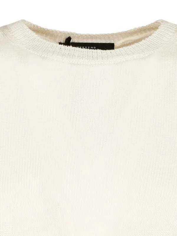 Max Mara Crewneck Knitted Jumper - Ecru