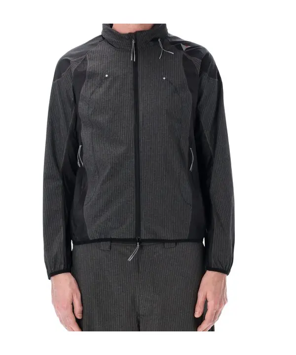ROA Numb Pinstriped Hooded Jacket