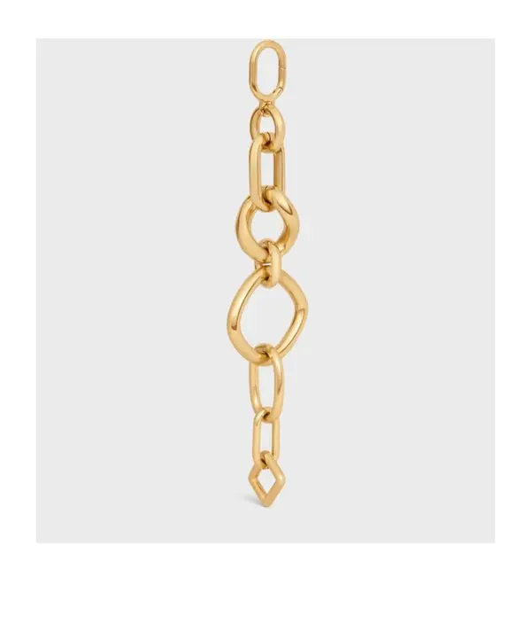 Celine Modern Chunky Gourmette Chain Bracelet In Finish Brass