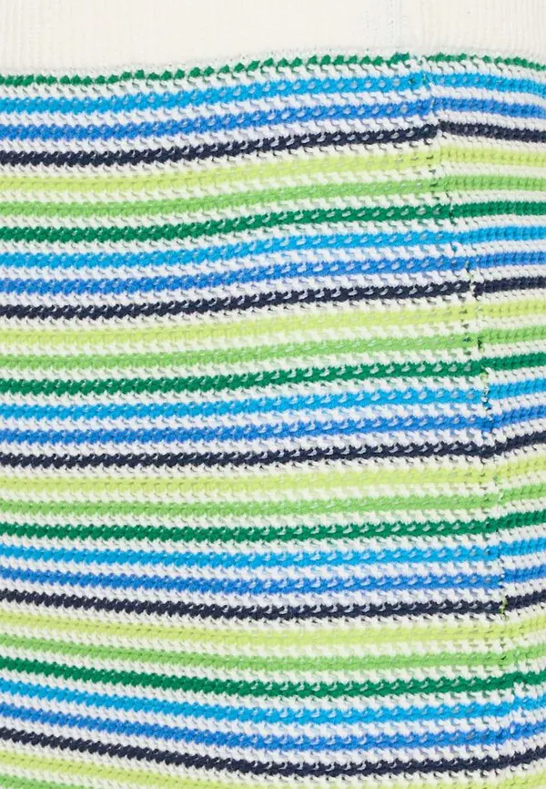 Casablanca Striped Knit Skirt - White