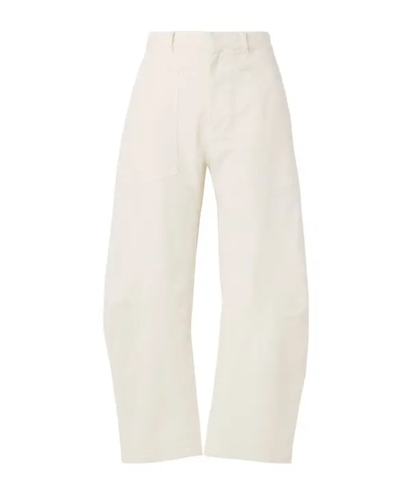 NILI LOTAN Shon Pleat Detail Track Pants