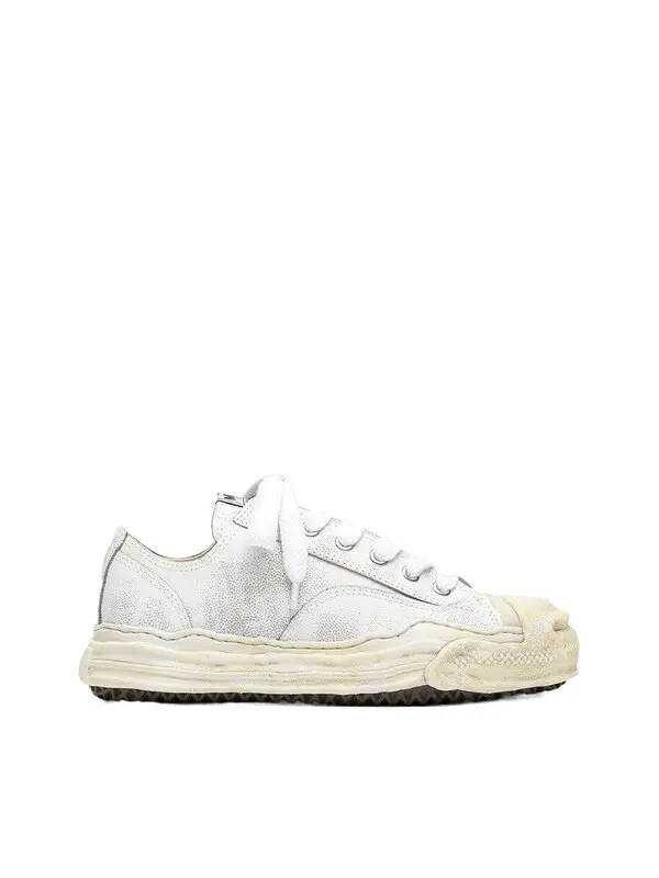 Mihara Yasuhiro Faded Lace-up Sneakers - White