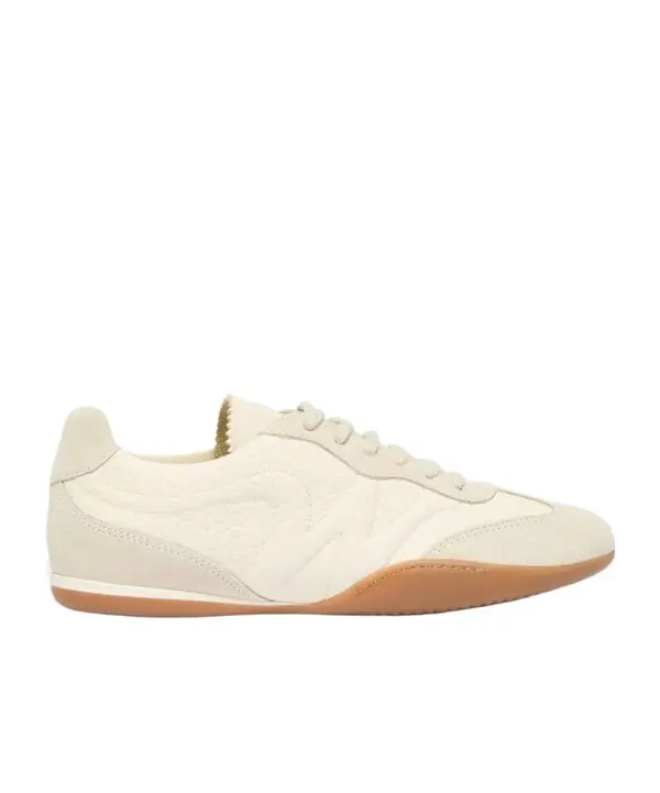 Max Mara Grain Leather Flat Sneakers
