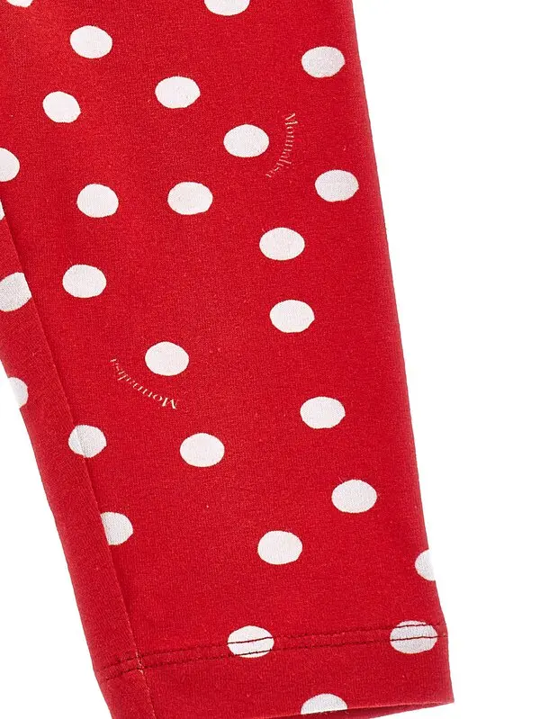 Monnalisa Polka Dot-print Jersey Leggings