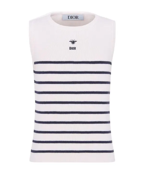 Dior Sleeveless Vest - White