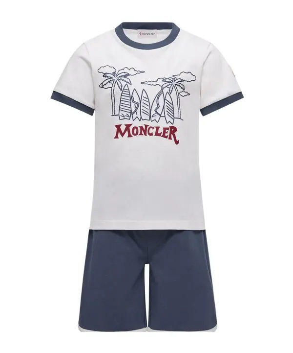 Moncler Kids Logo Detailed Two-piece Set