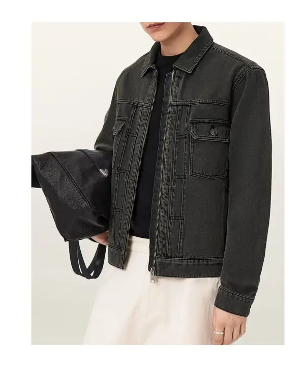 ALLSAINTS Faded Wash Denim Jacket