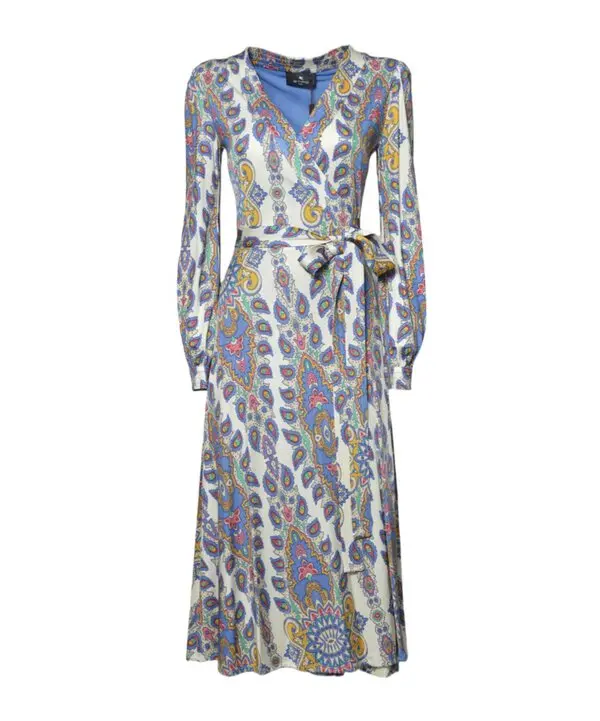 Etro Paisley Print Midi Dress