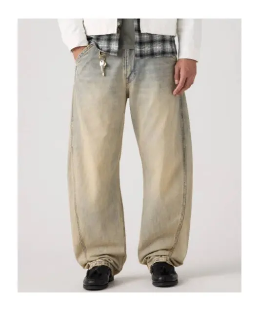 LEVI'S Baggy Barrel Wide-leg Jeans - Gray