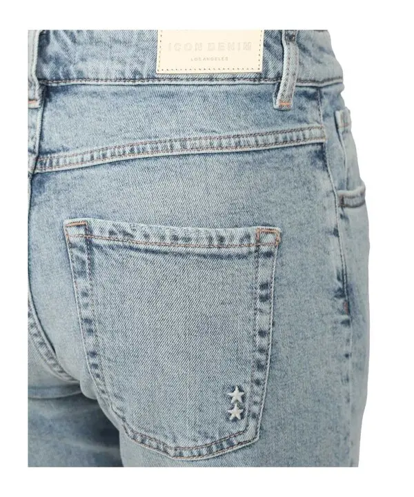 ICON DENIM LOS ANGELES Mimi Cropped Straight-leg Jeans