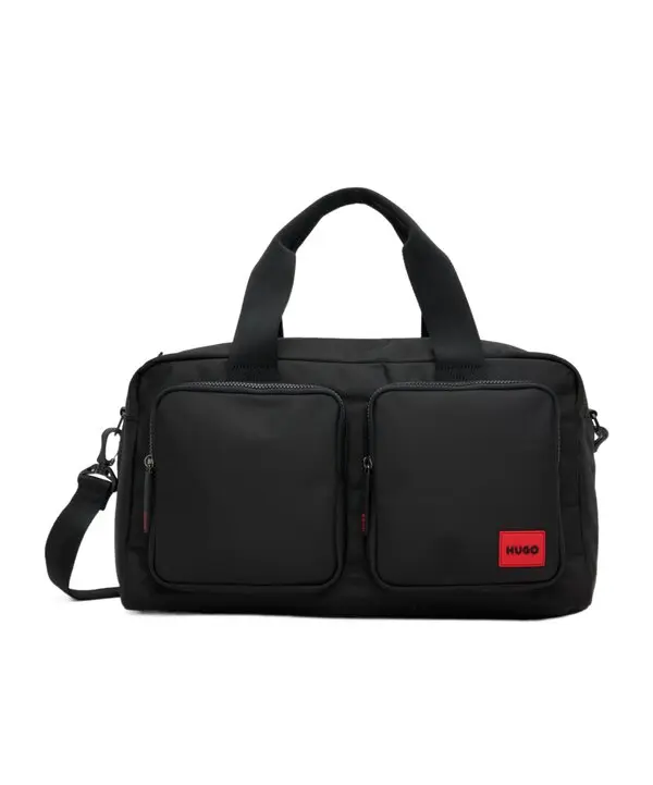 Hugo Boss Logo Double Handle Travel Bag - Black