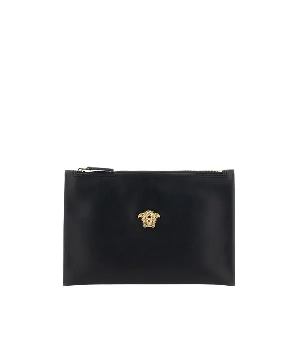 Versace Medusa Plaque Zipped Pouch