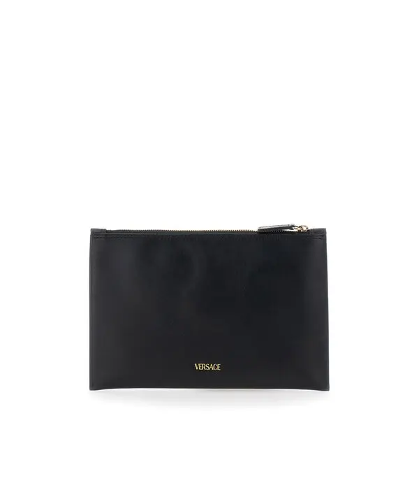 Versace Medusa Plaque Zipped Pouch