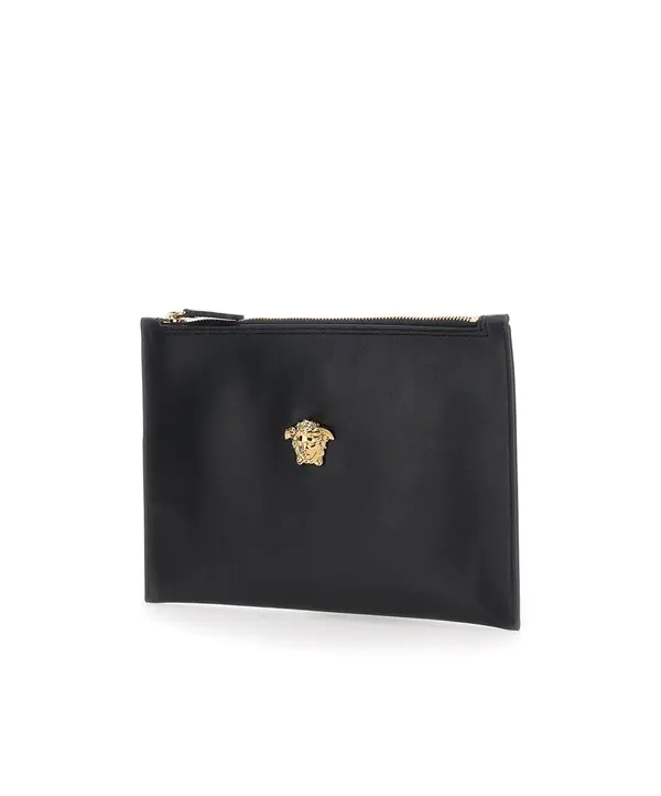 Versace Medusa Plaque Zipped Pouch