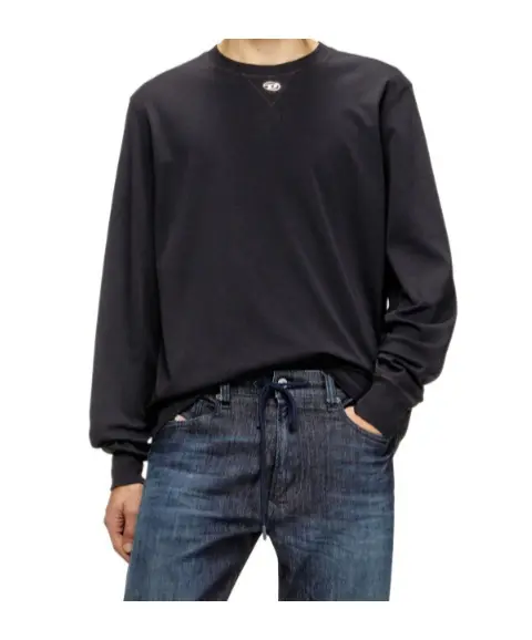 DIESEL® T-madjust-ls-tr Long Sleeved T-shirt - Black